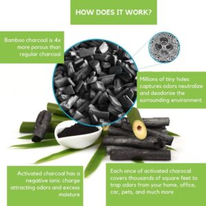 Eco Friendly Bamboo Charcoal Deodoriser Natural Packs